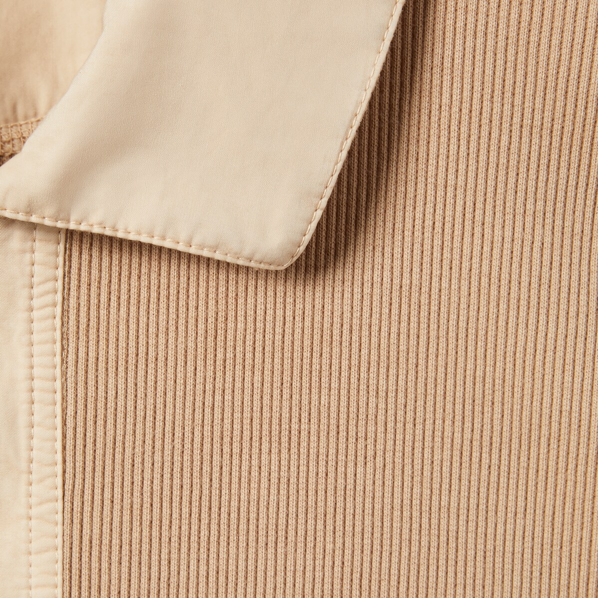 Rib cotton polo T-shirt with embroidery in beige | GUCCI® UK