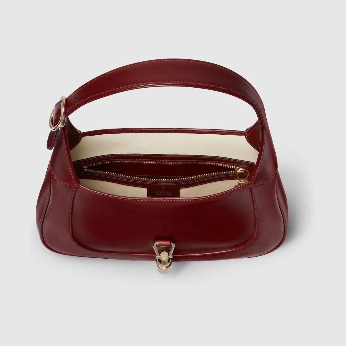 Gucci Jackie 1961 medium bag in Gucci Rosso Ancora leather | GUCCI® US