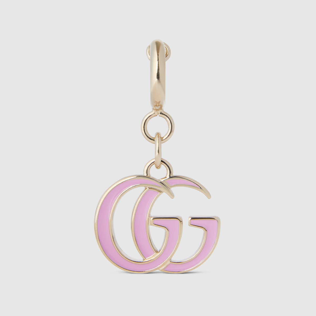 Double G bag charm in pink enamel | GUCCI® CA