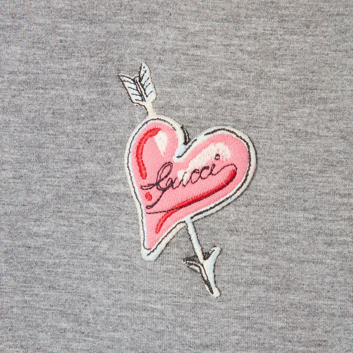 Mini jersey skirt with patch in grey | GUCCI® CA