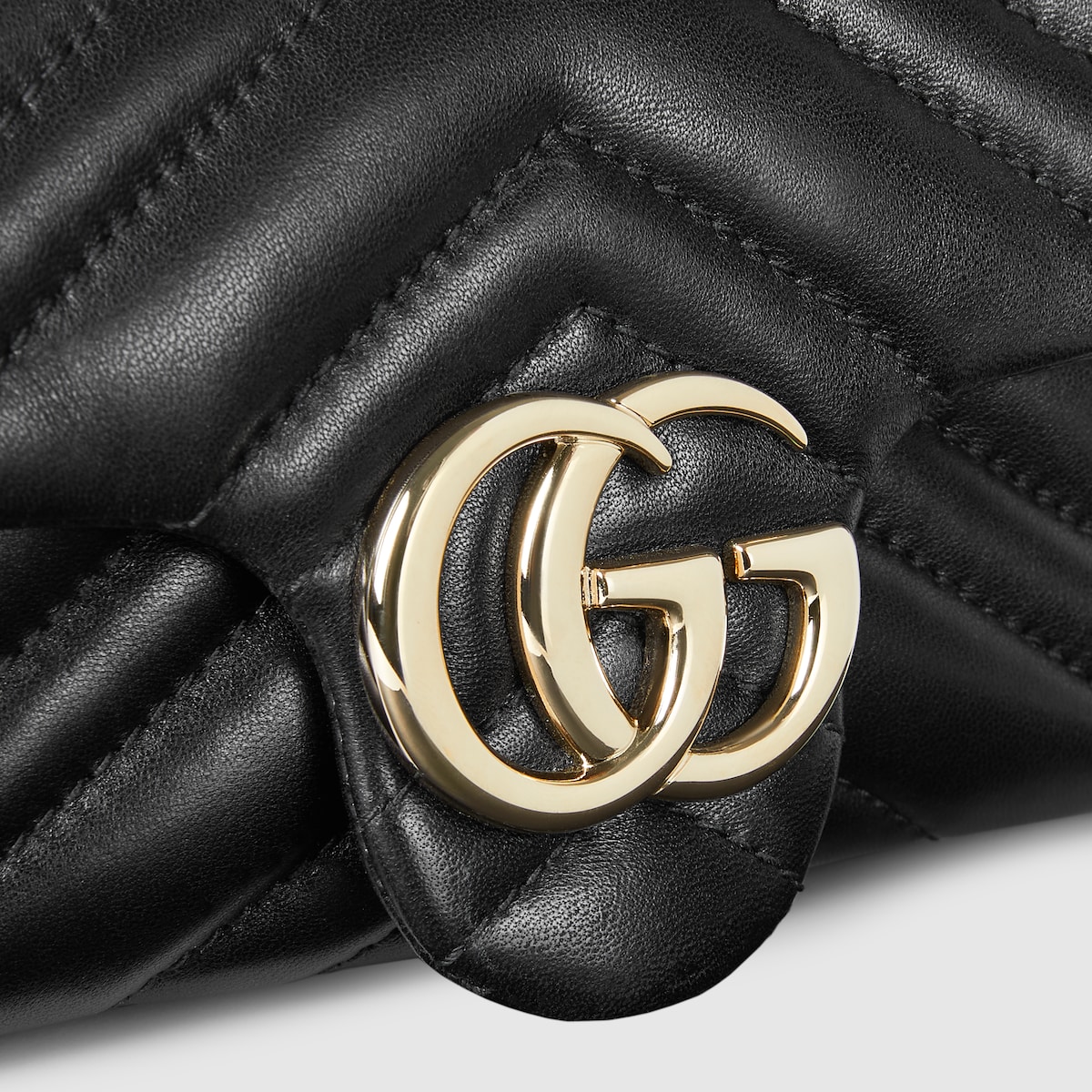 GG Marmont mini shoulder bag in black leather | GUCCI® US