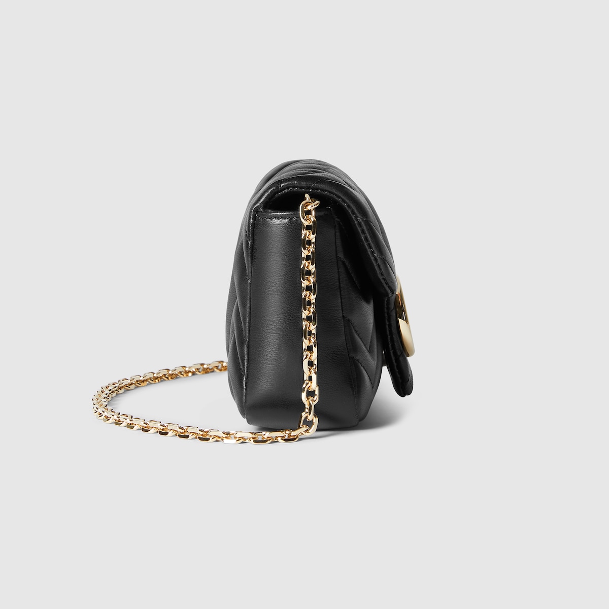 GG Marmont mini shoulder bag in black leather | GUCCI® US