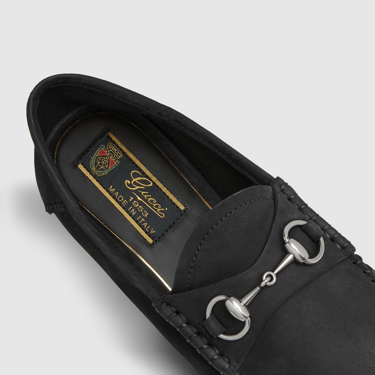 Women's Gigi loafer in black suede | GUCCI® AE