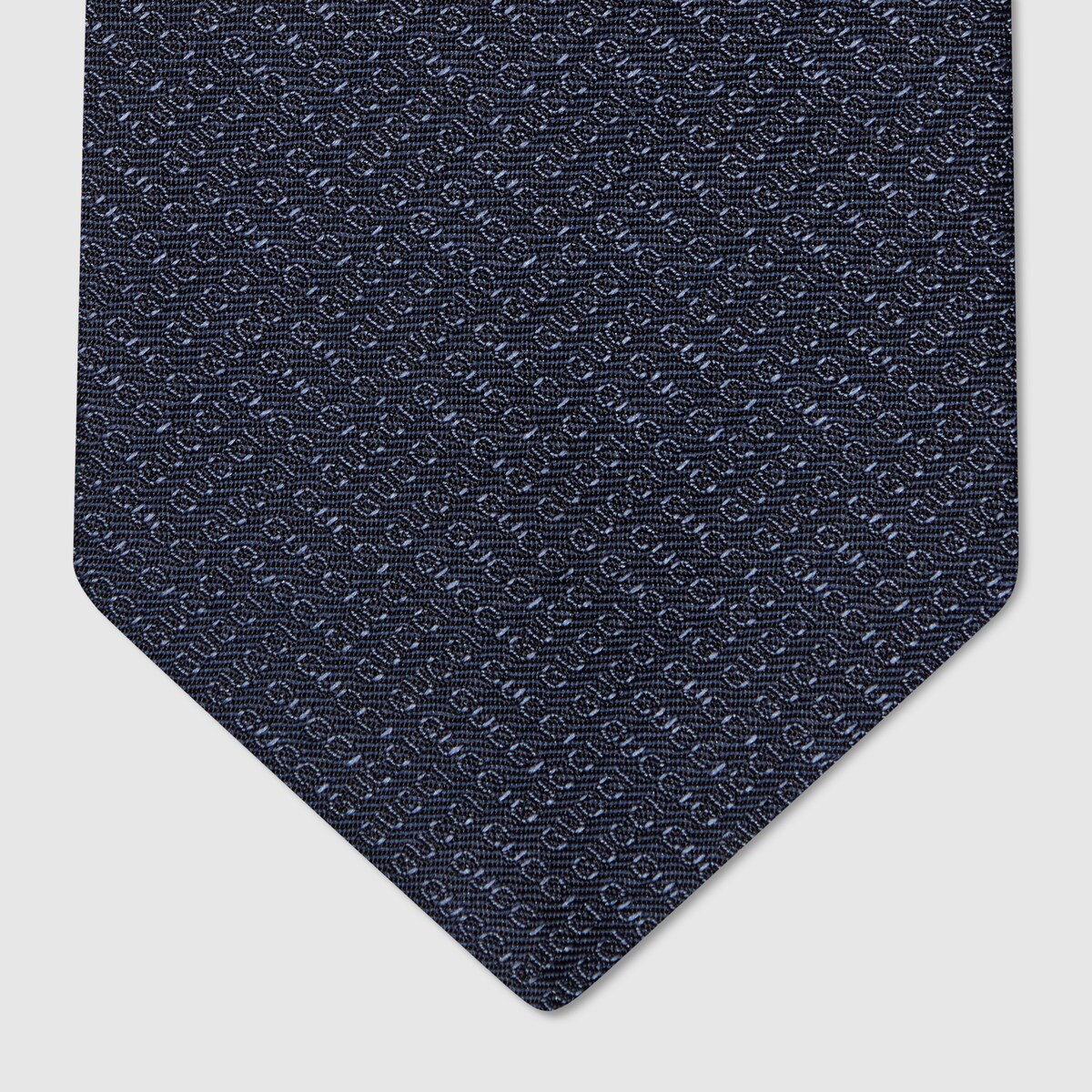 Gucci silk jacquard tie in navy | GUCCI® US