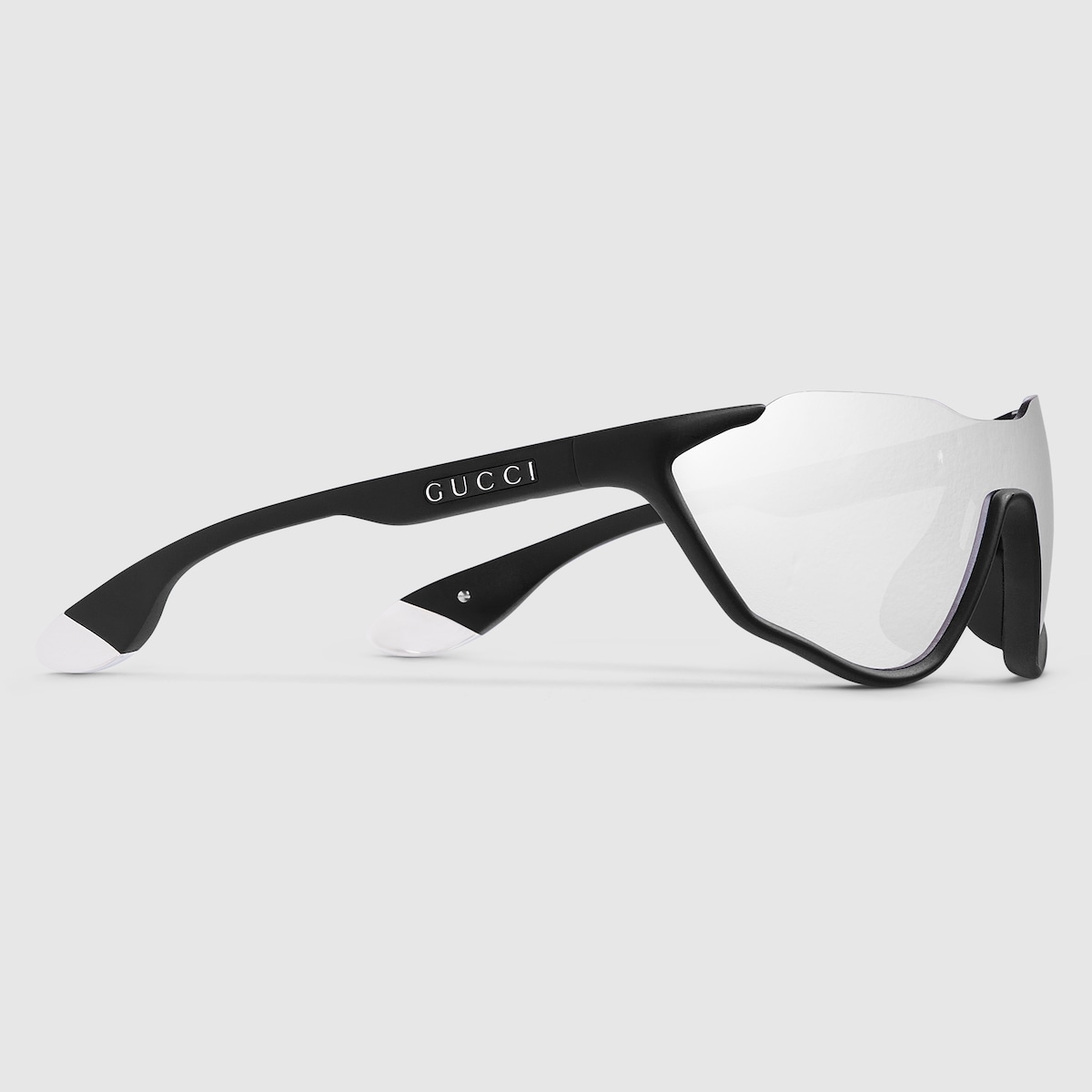 Mask-shaped sunglasses in black | GUCCI® US