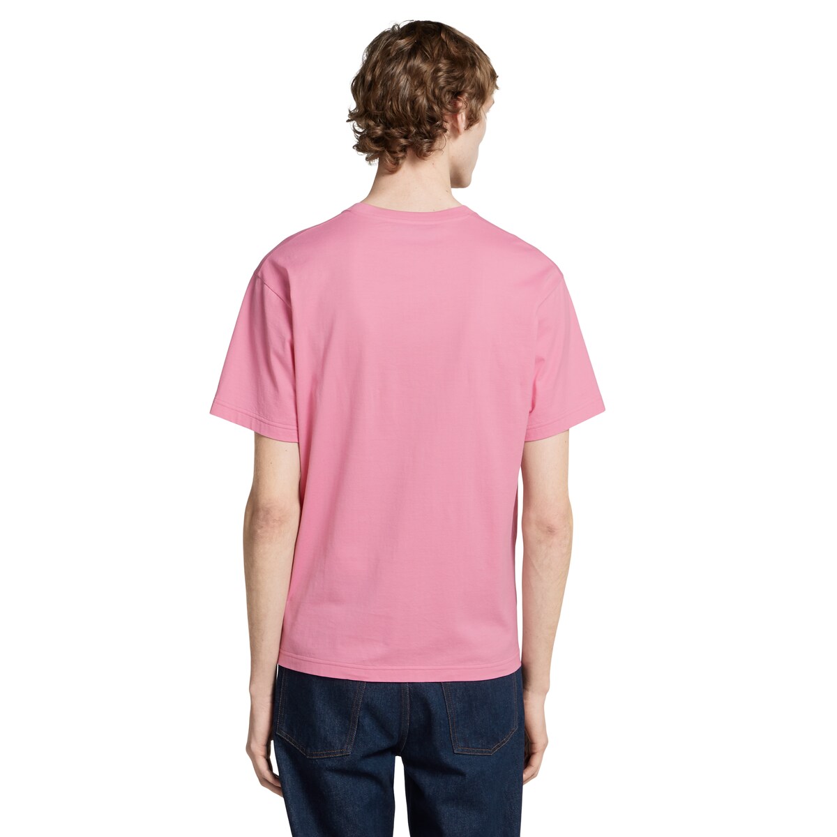 Cotton jersey T-shirt with print in pink | GUCCI® US