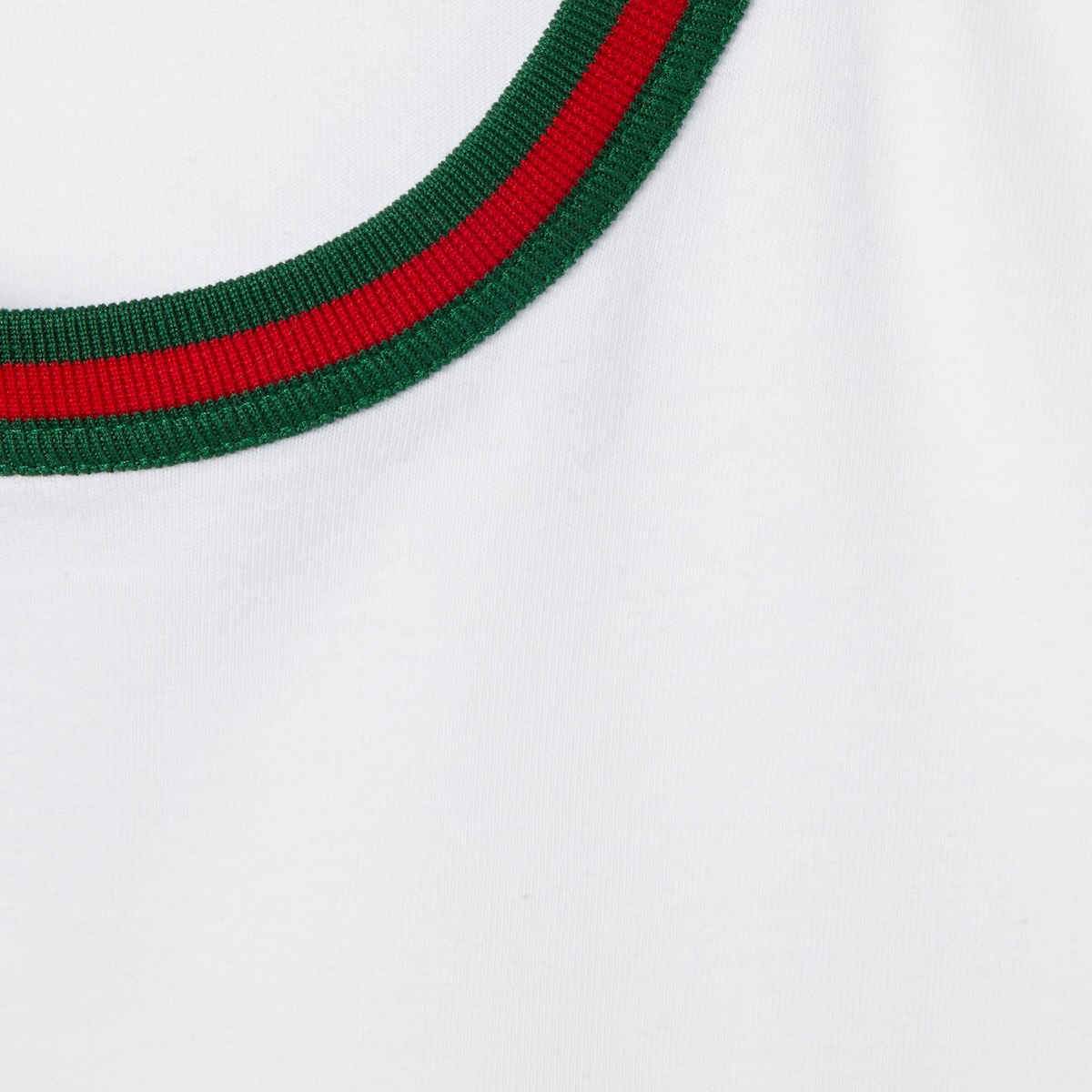 Cotton jersey T-shirt with embroidery in white | GUCCI® US
