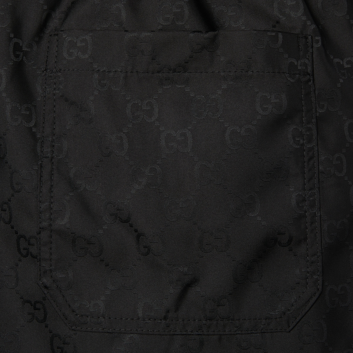 GG nylon swim shorts in black | GUCCI® US
