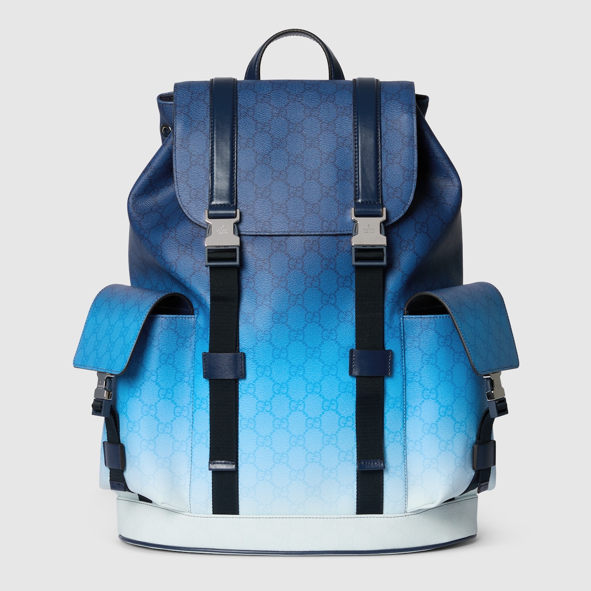 Gucci Chroma系列大号背包 in渐变蓝色织物 | GUCCI® Australia