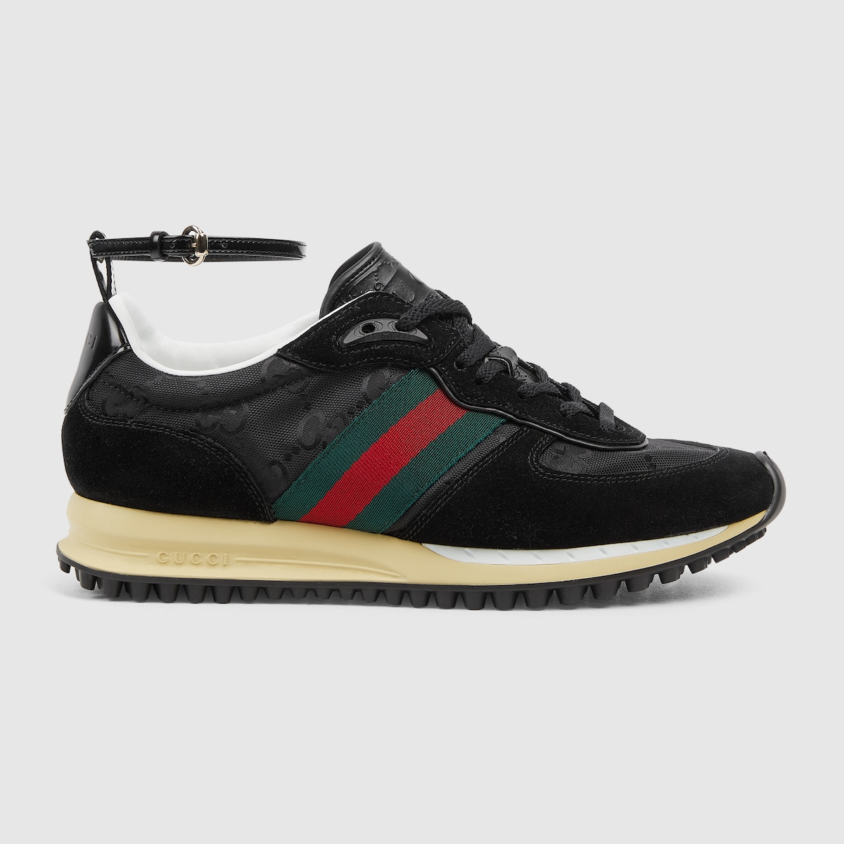 Women's Gucci Re-Motion sneaker in black suede | GUCCI® MX