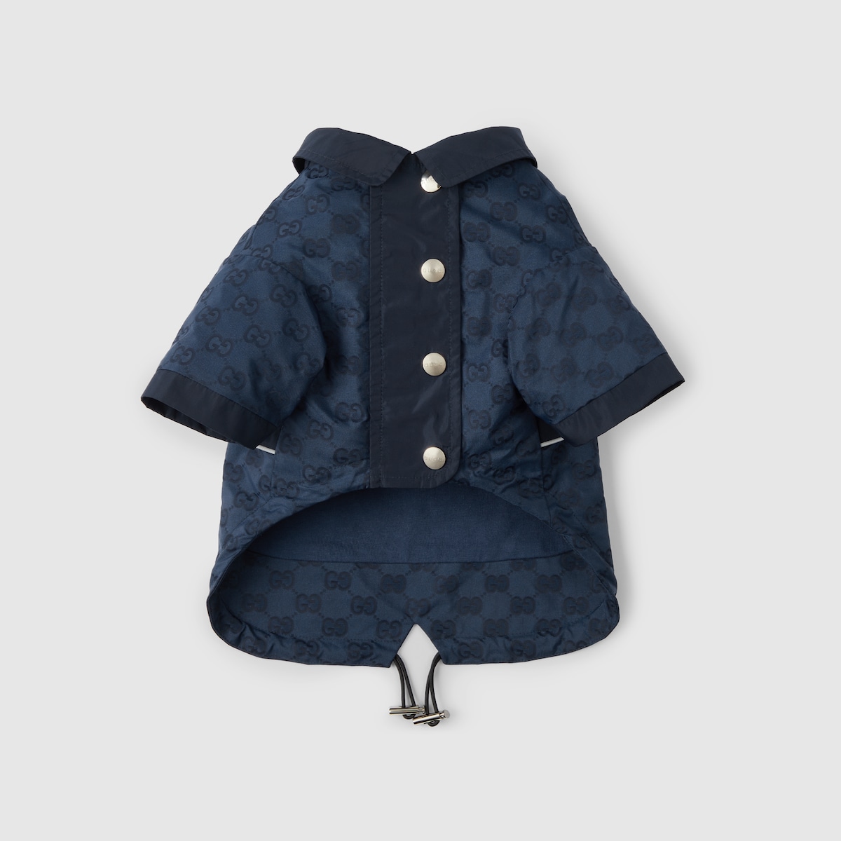 GG nylon pet rain coat in navy blue | GUCCI® US