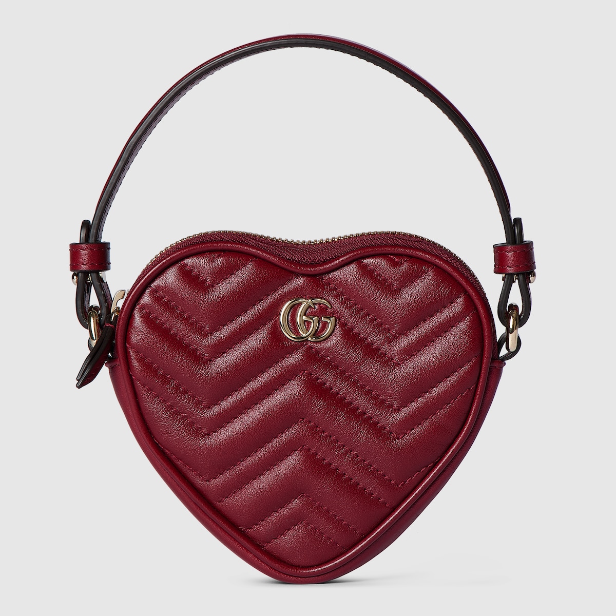 GG Marmont Mini-Tasche in Leder in Rosso Ancora Rot | GUCCI® DE
