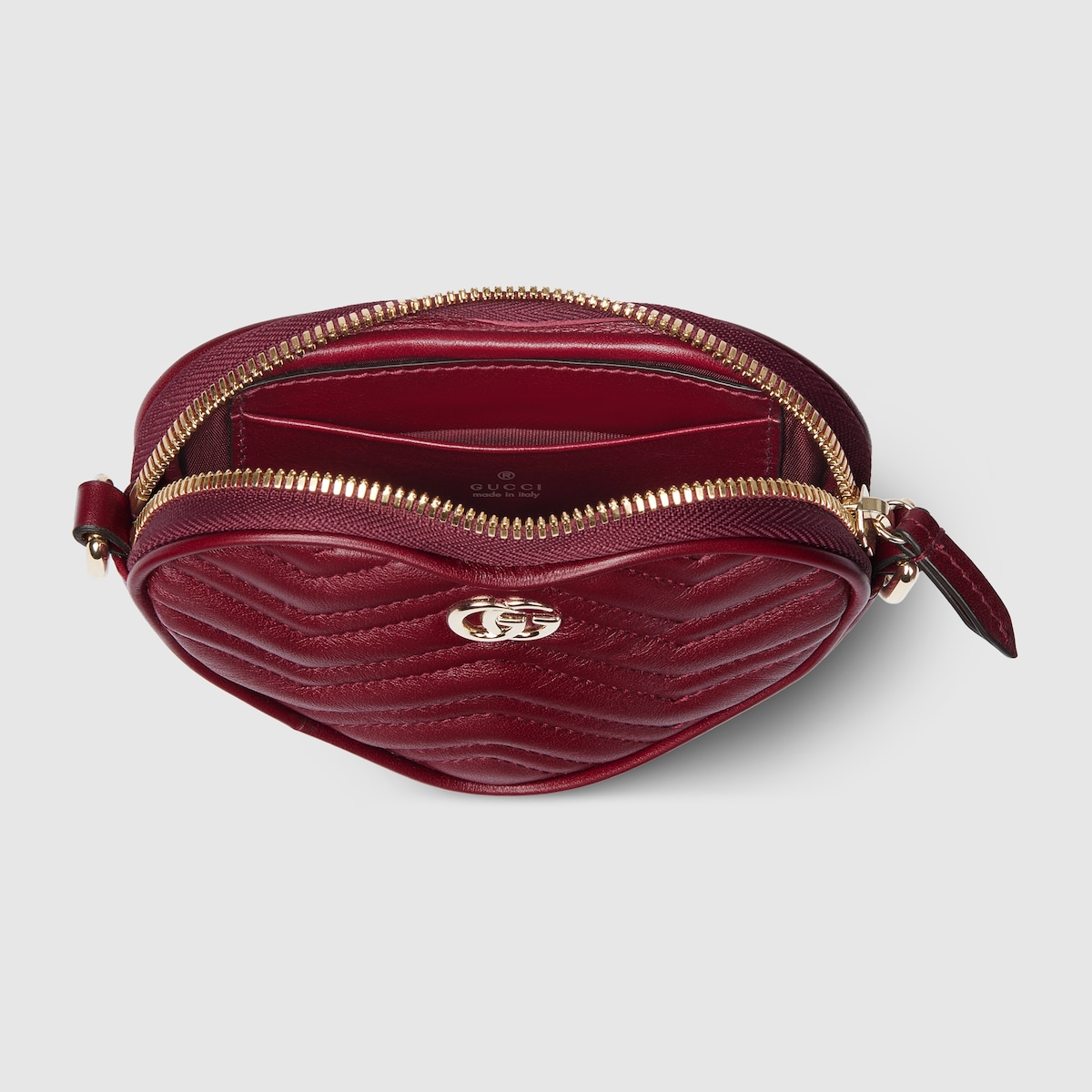 GG Marmont Mini-Tasche in Leder in Rosso Ancora Rot | GUCCI® DE