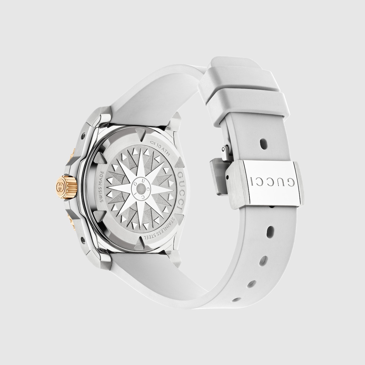 Gucci Dive watch, 36mm in white rubber | GUCCI® UK