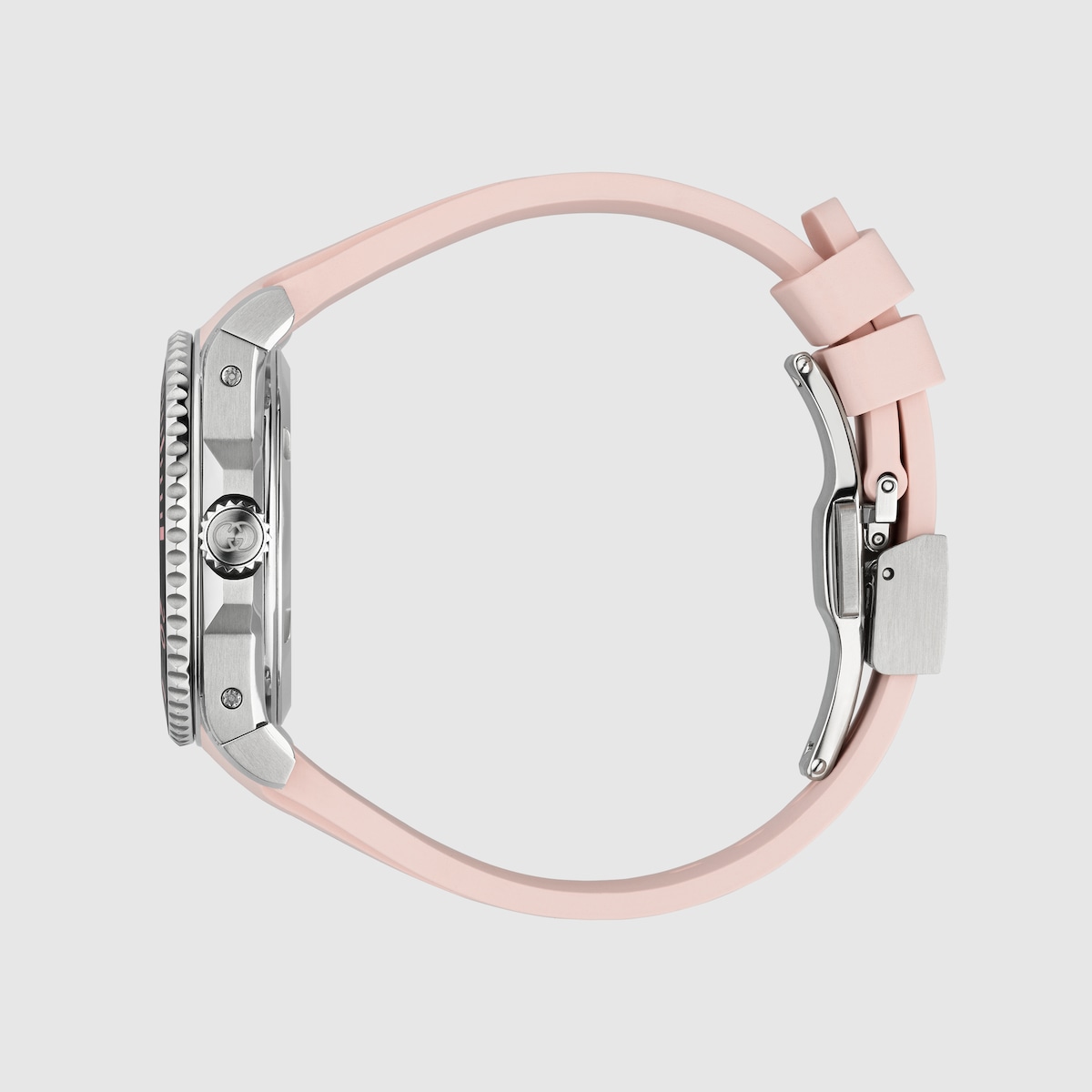 Gucci Dive watch, 36mm in pink rubber | GUCCI® US