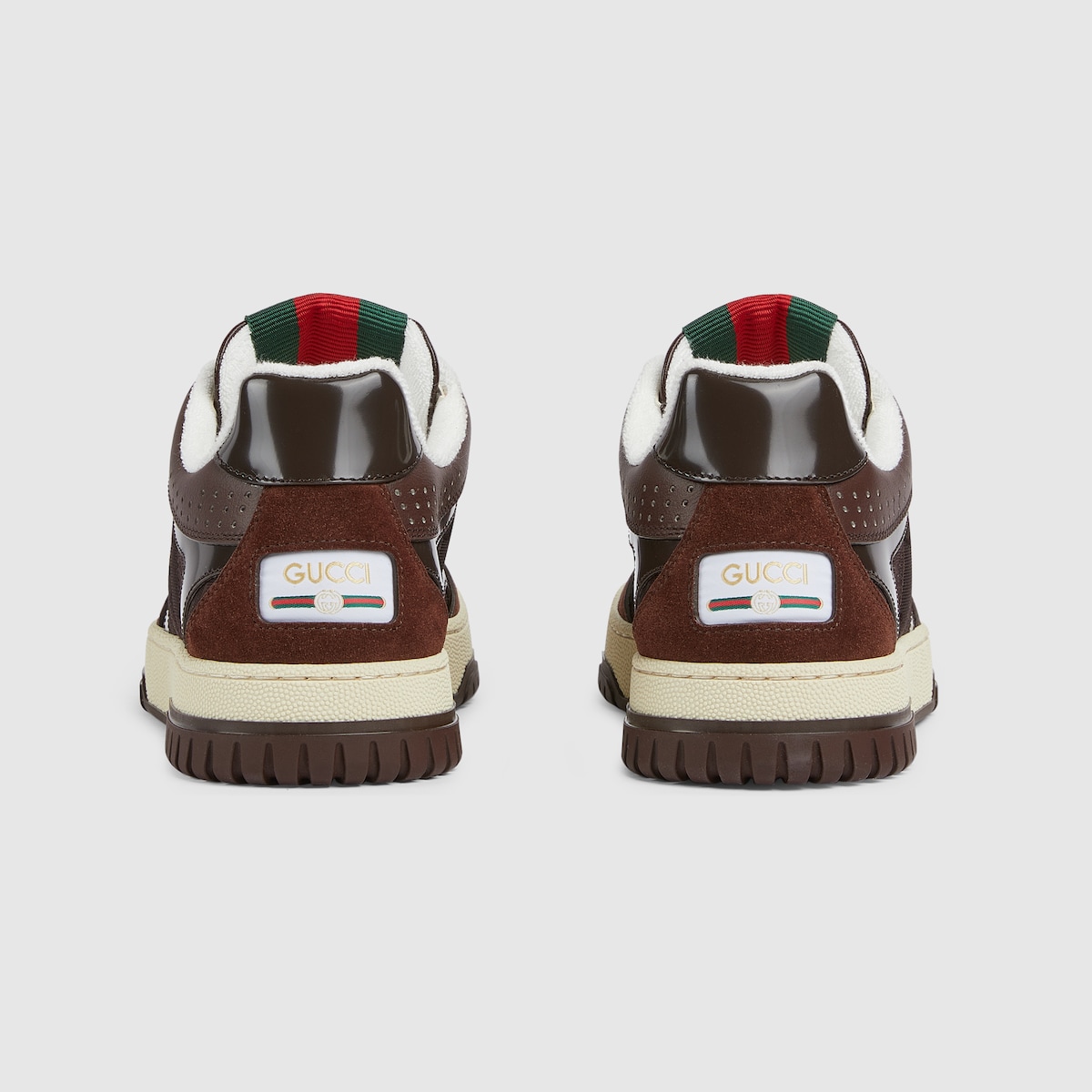 Women's Gucci Re-Web sneaker in dark brown GG canvas | GUCCI® GR
