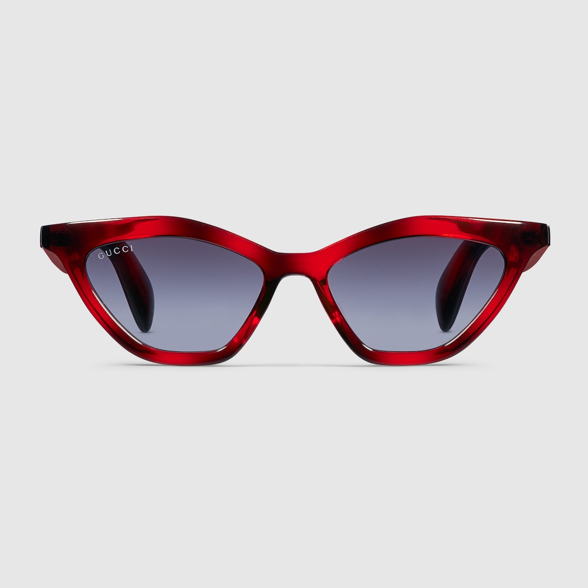 Cat eye sunglasses in red and brown tortoiseshell | GUCCI® NZ