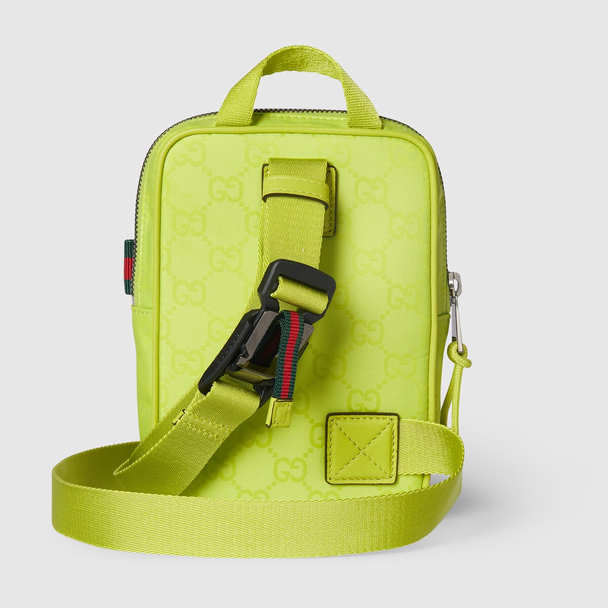 Gucci Nexus mini slingbag in bright green GG nylon | GUCCI® US