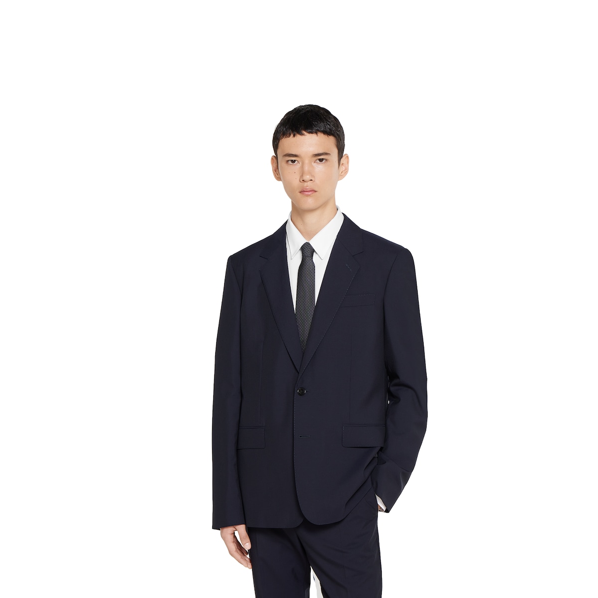 Cravate en jacquard de soie GG en noir | GUCCI® CA