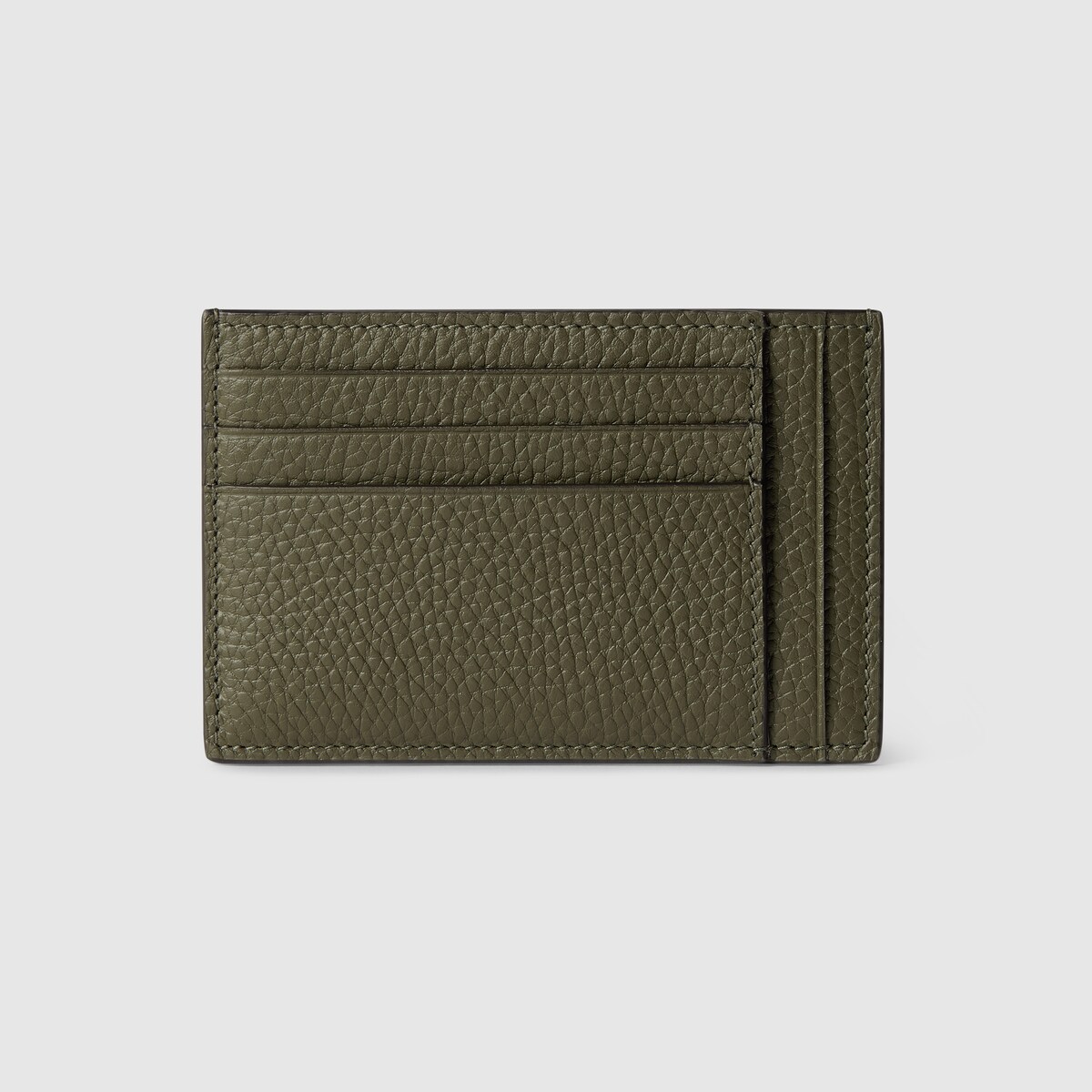 GG Jumbo card case in dark green leather | GUCCI® HU