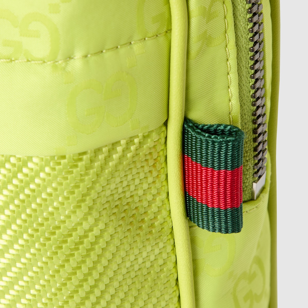 Gucci Nexus mini slingbag in bright green GG nylon | GUCCI® US