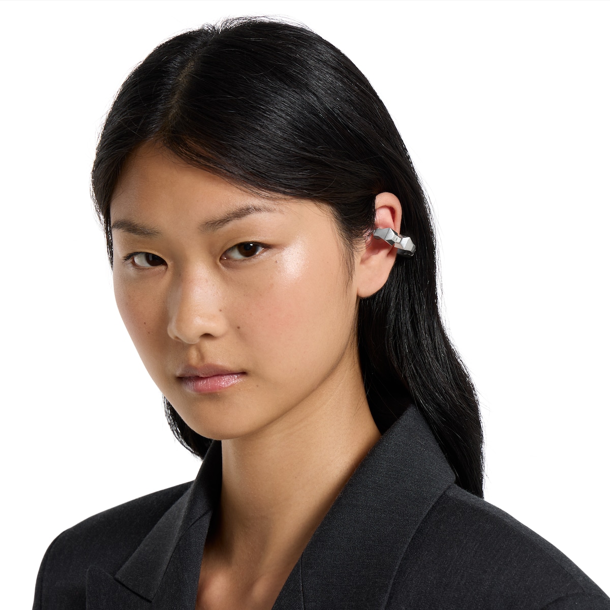 Chiodo mono hoop earring in 925 sterling silver | GUCCI® US