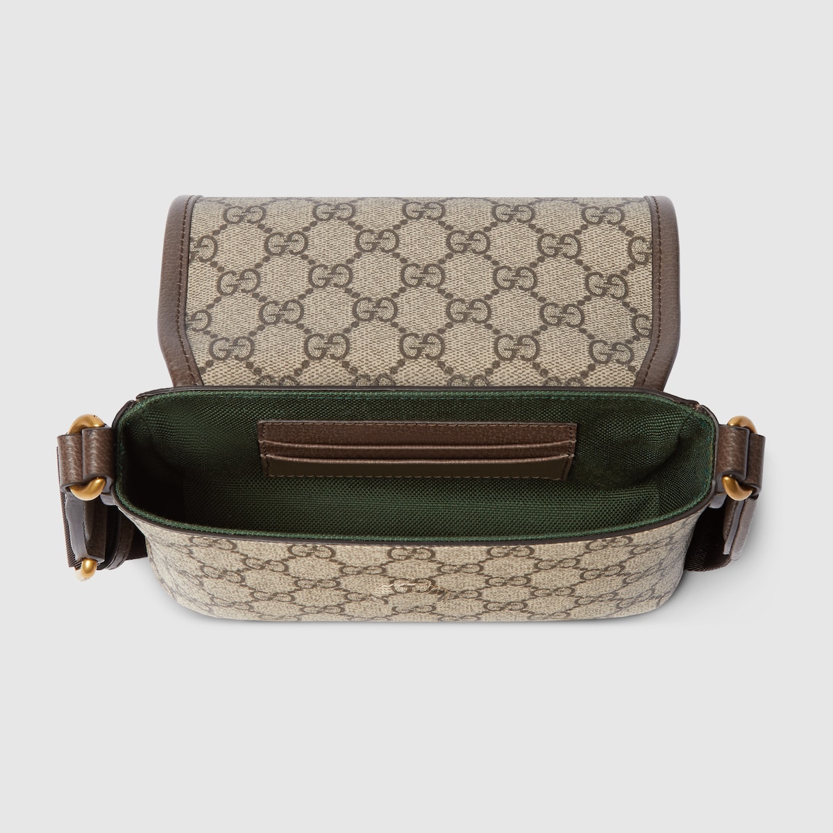Ophidia mini bag in beige and dark brown fabric | GUCCI® US
