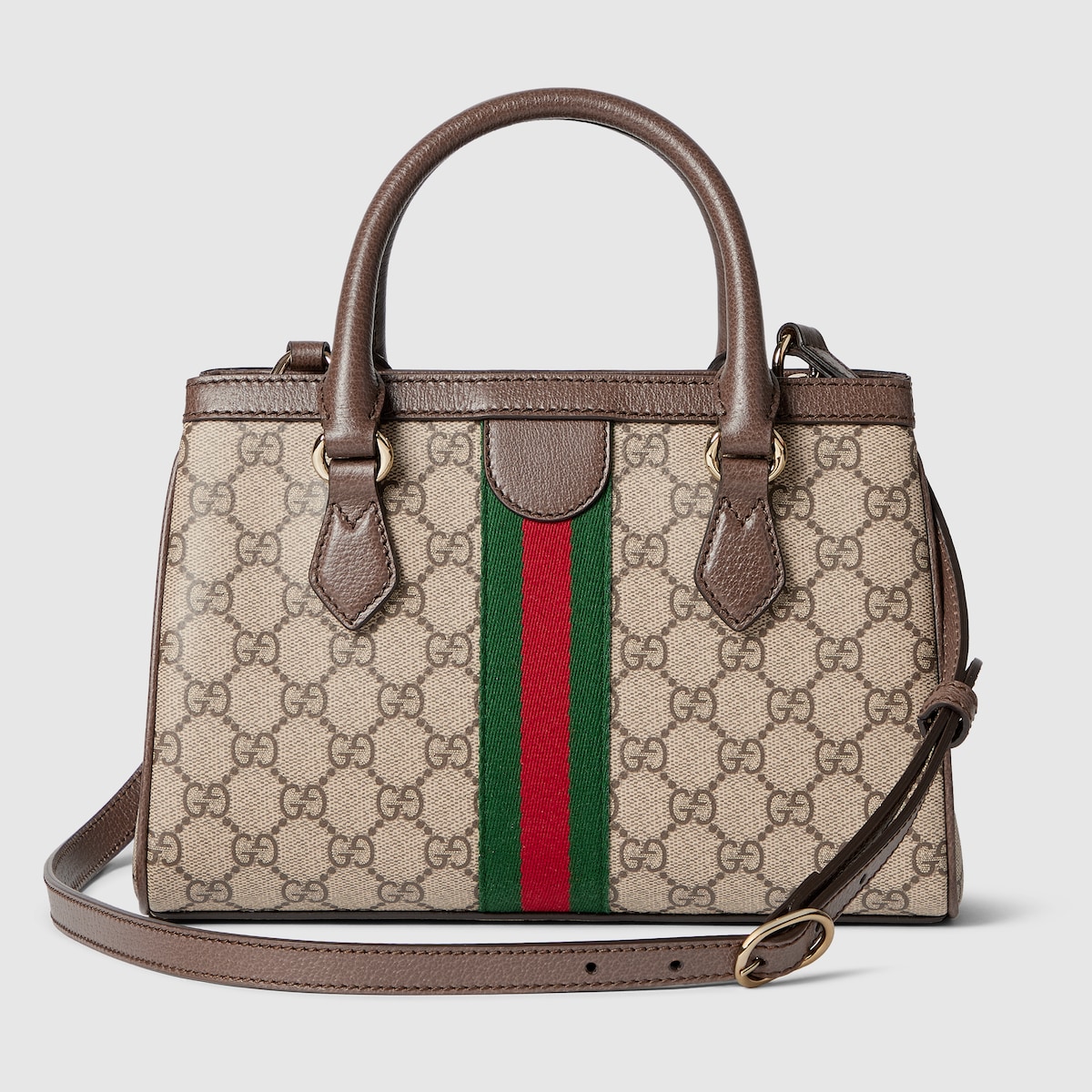 Ophidia small tote bag in beige and brown GG fabric | GUCCI® AU