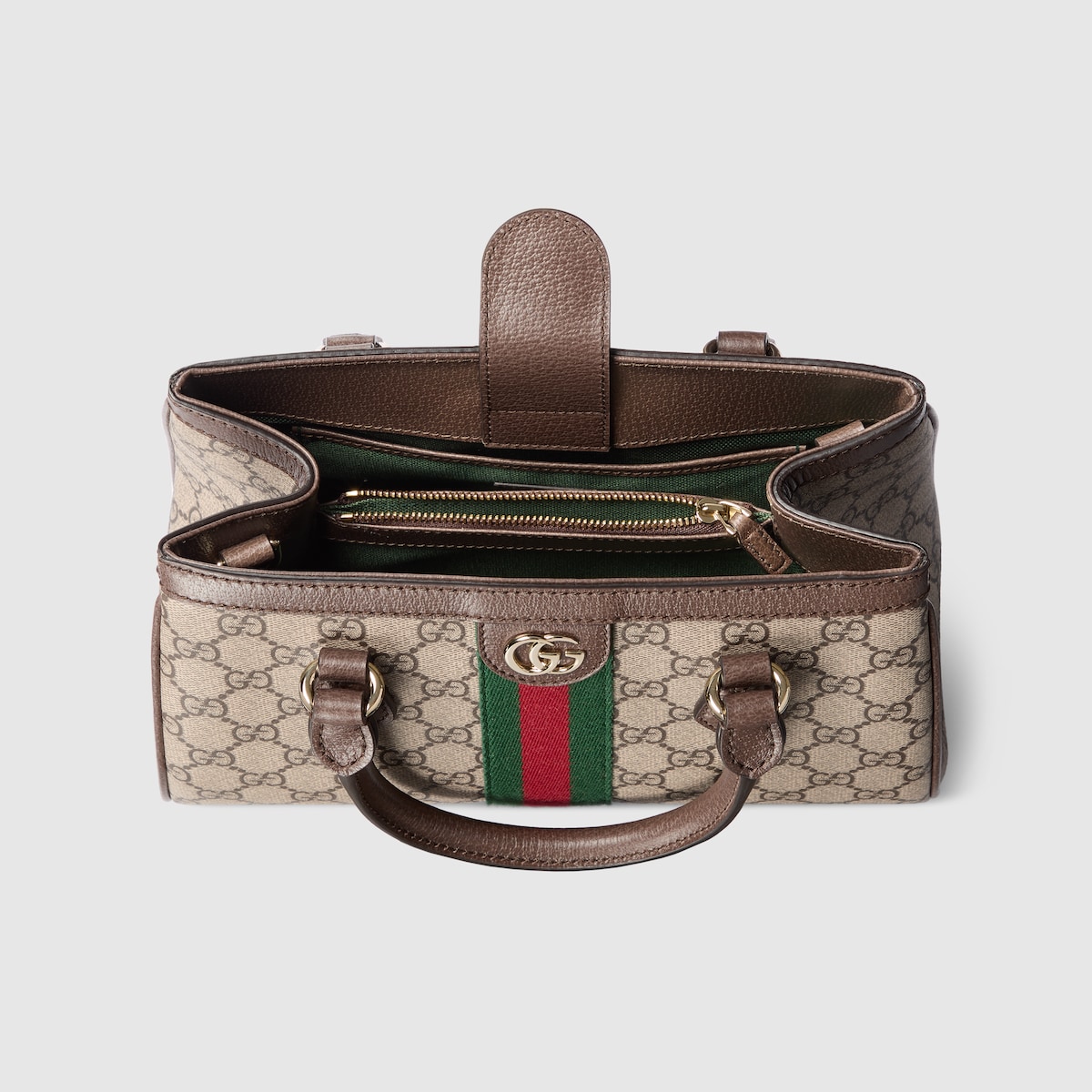 Ophidia small tote bag in beige and brown GG fabric | GUCCI® AU