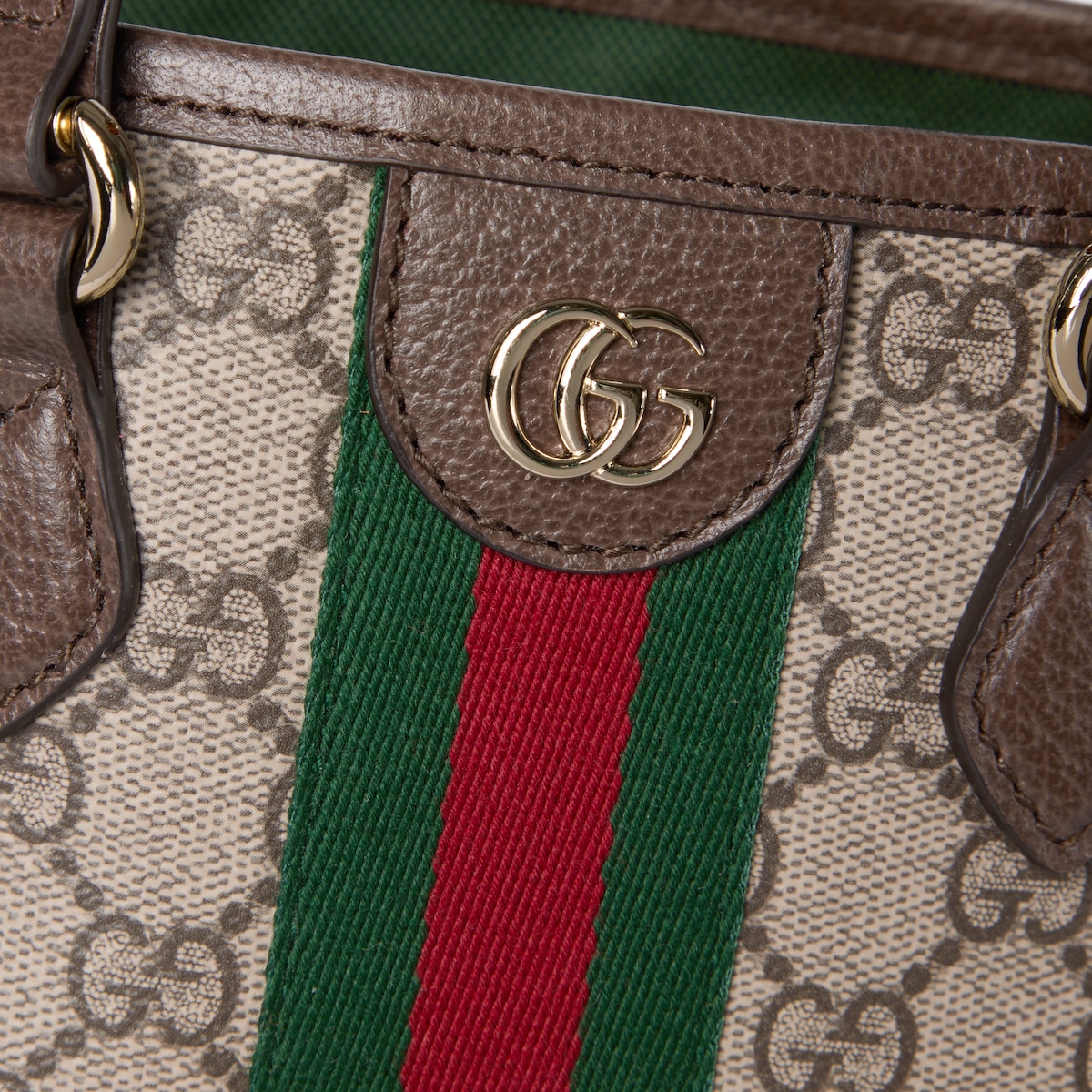 Ophidia small tote bag in beige and brown GG fabric | GUCCI® CA