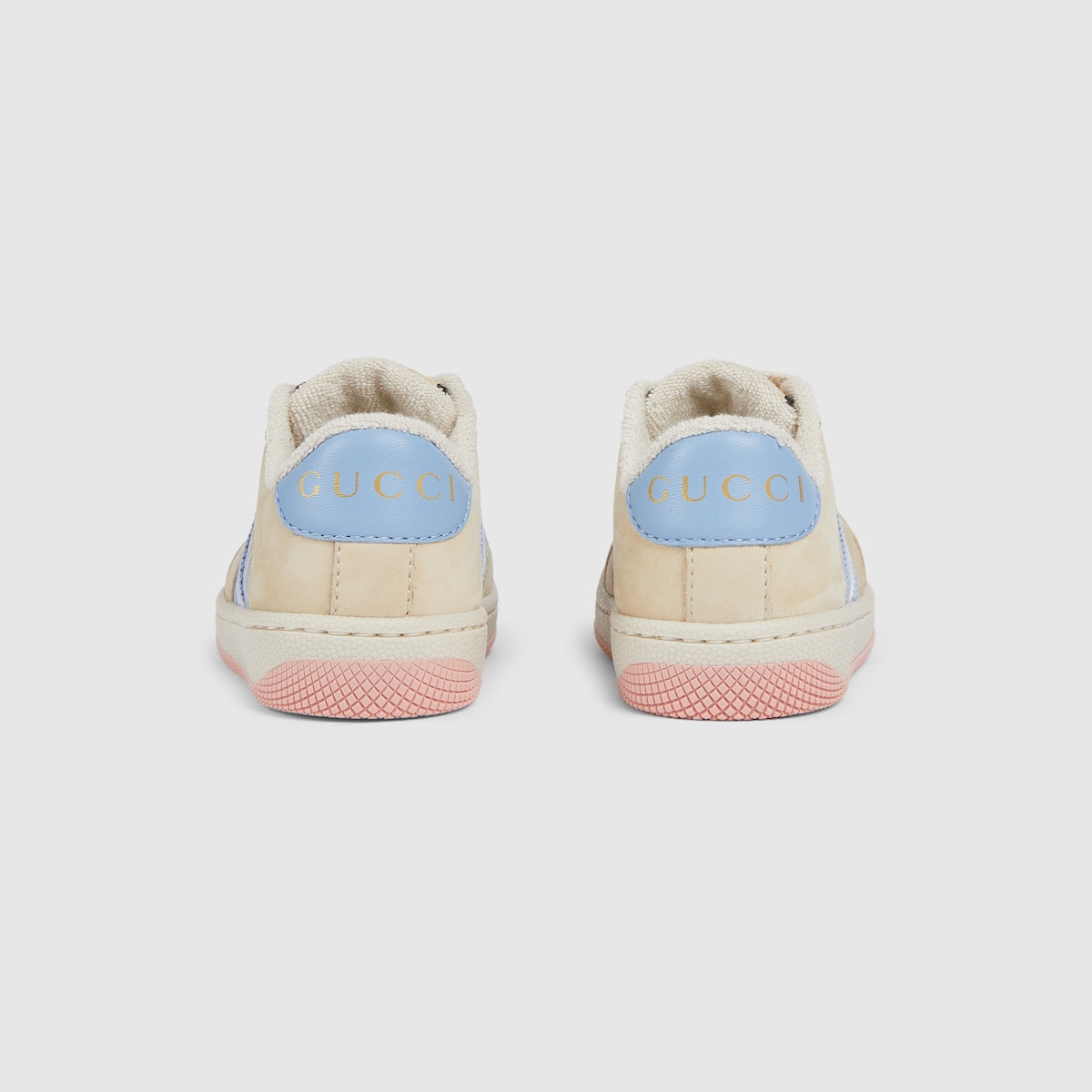 Toddler Screener sneaker in ivory leather | GUCCI® INT