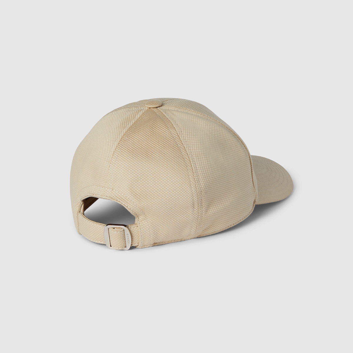 Cotton baseball hat with embroidery in beige | GUCCI® US