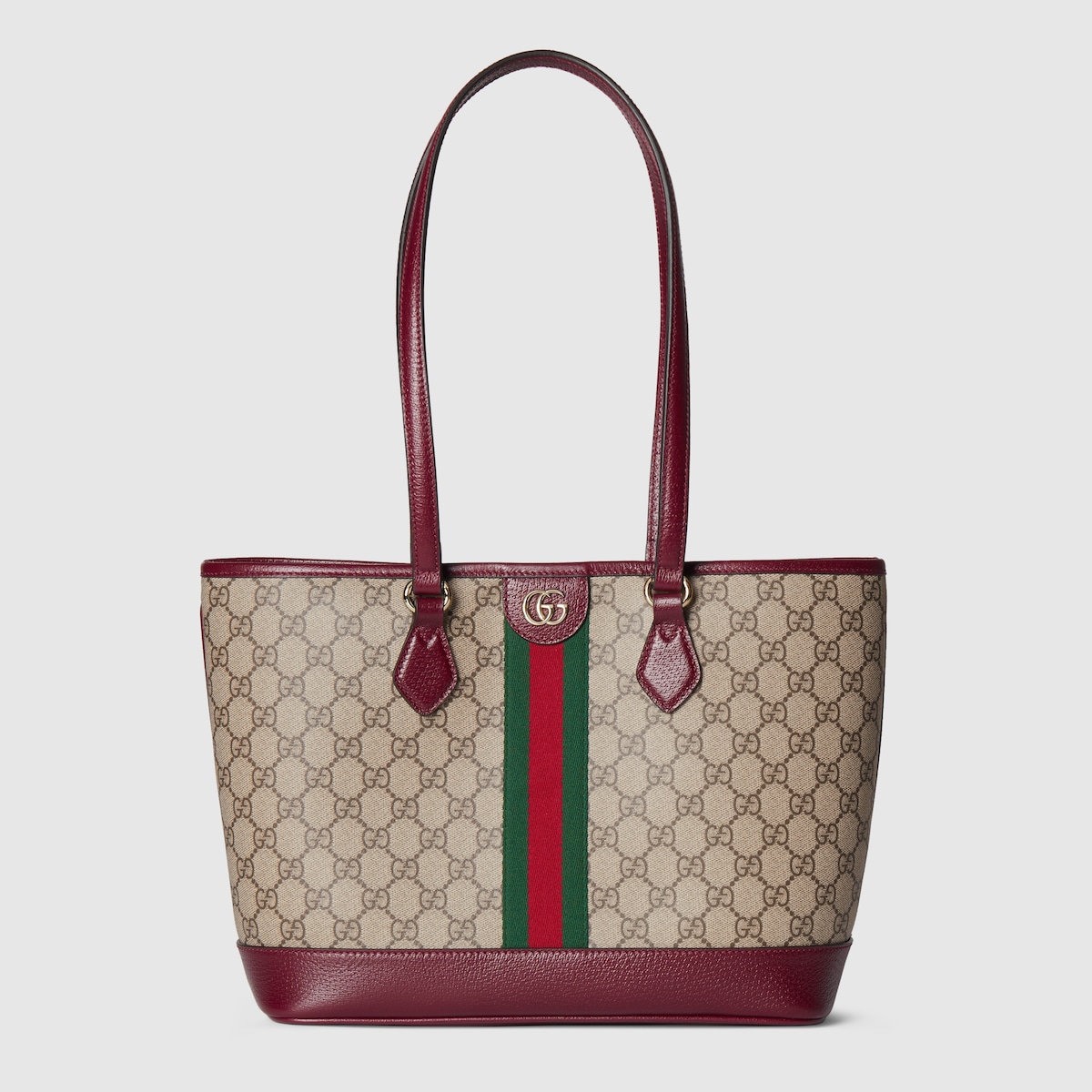 Ophidia medium tote bag in beige and brown GG fabric | GUCCI® CA