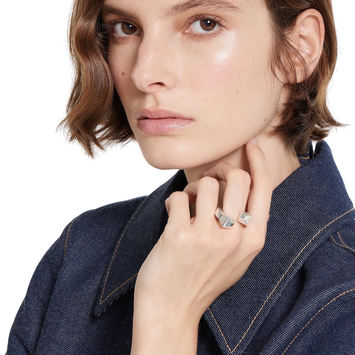 Chiodo band ring in 925 sterling silver | GUCCI® US