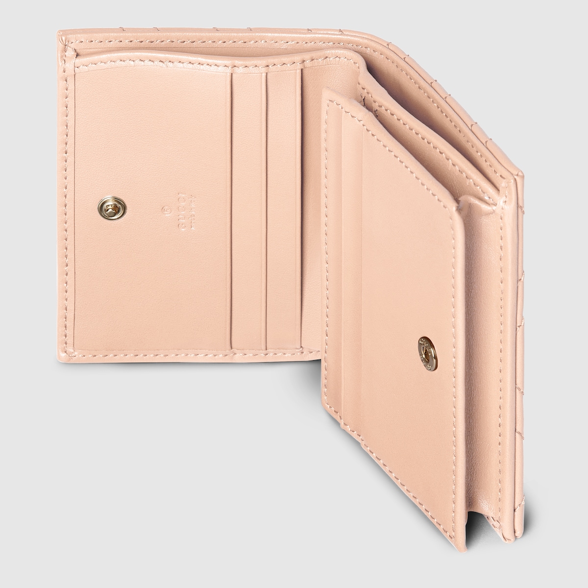GG Marmont small wallet in pale pink leather | GUCCI® FR