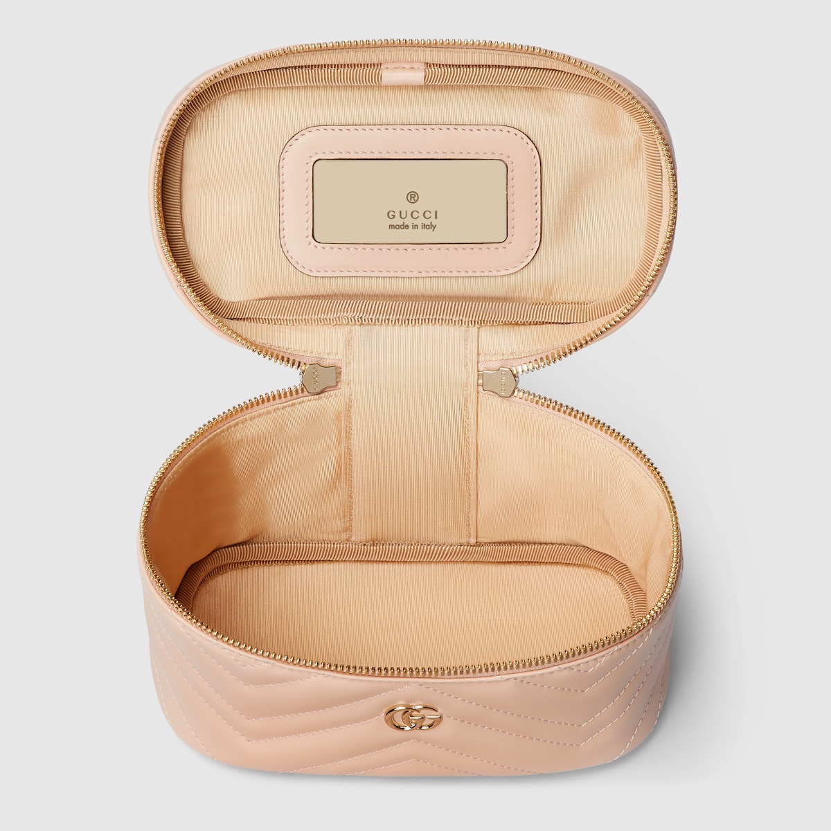GG Marmont mini vanity bag in pale pink leather | GUCCI® US