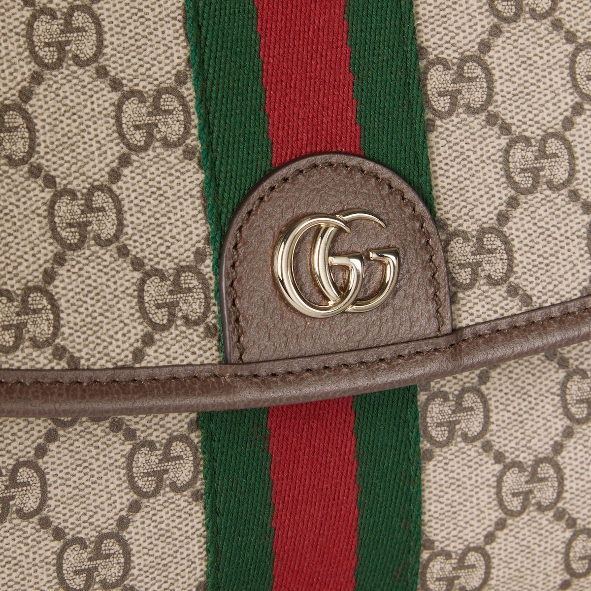 Ophidia medium top handle bag in beige and brown GG fabric | GUCCI® US