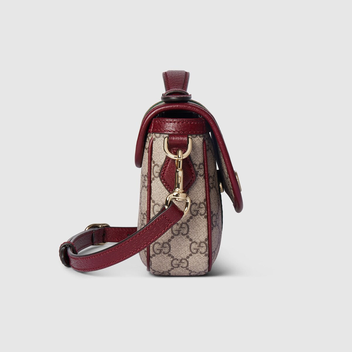 Ophidia small top handle bag in beige and brown GG fabric | GUCCI® CA