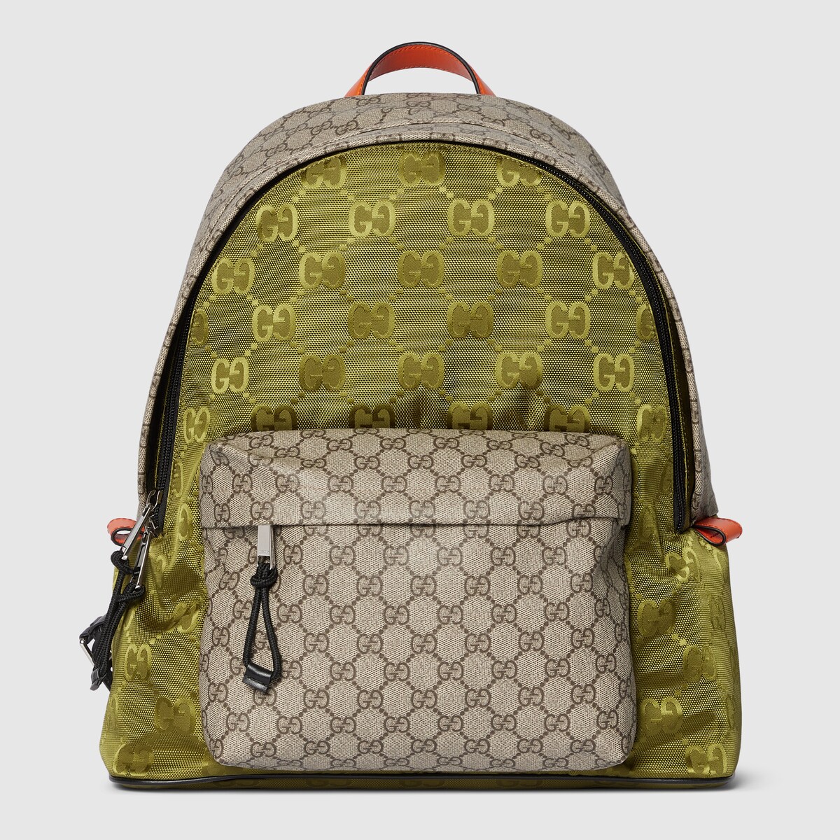 Gucci Match medium GG backpack in dark green GG nylon | GUCCI® US
