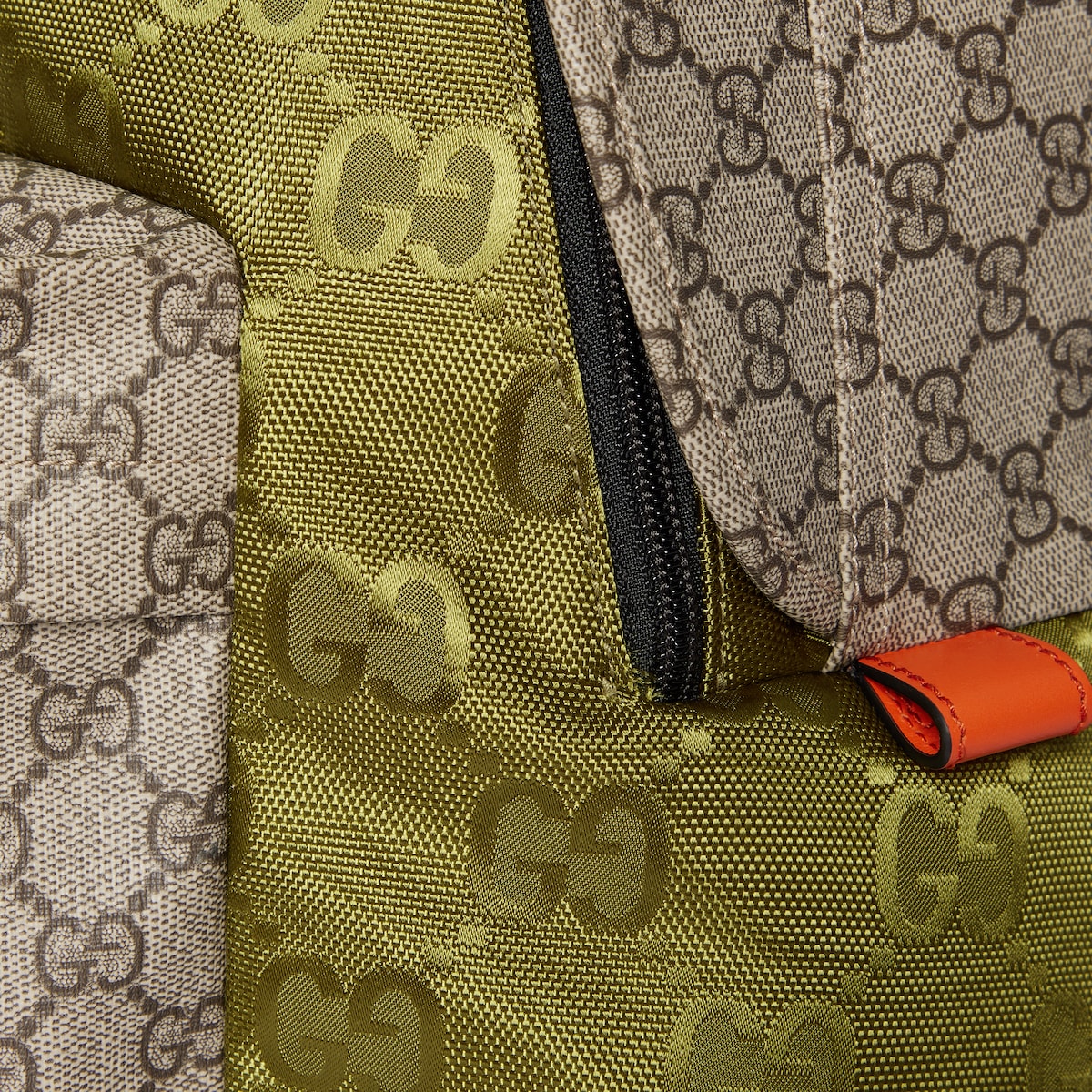 Gucci Match medium GG backpack in dark green GG nylon | GUCCI® US