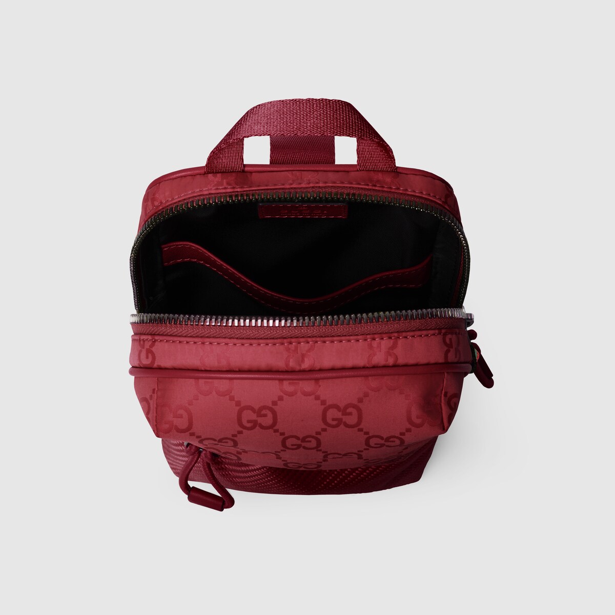 Gucci Nexus mini slingbag in Rosso Ancora red GG nylon | GUCCI® US