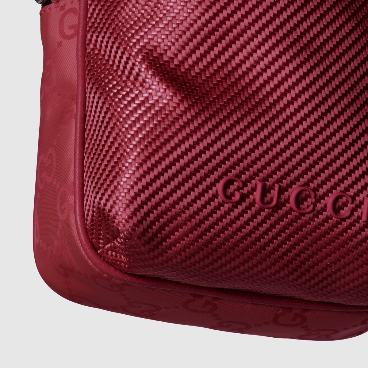 Gucci Nexus mini slingbag in Rosso Ancora red GG nylon | GUCCI® US