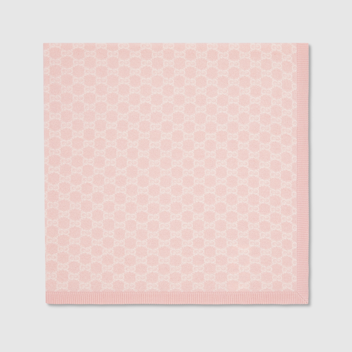 Baby GG wool blanket in light pink | GUCCI® UK