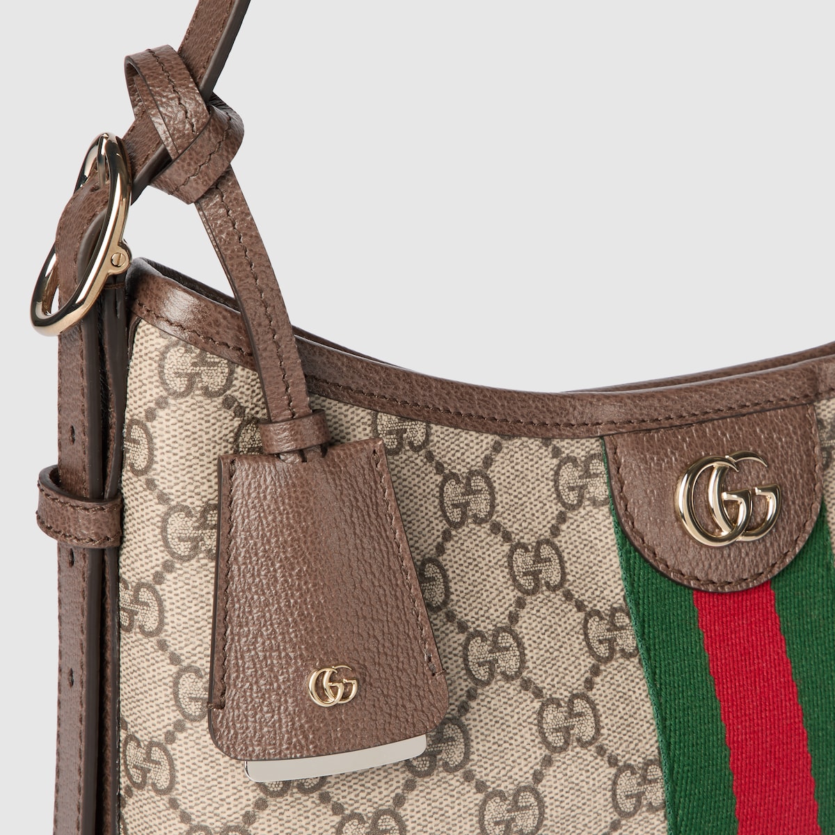 Ophidia small shoulder bag in beige and brown GG fabric | GUCCI® US
