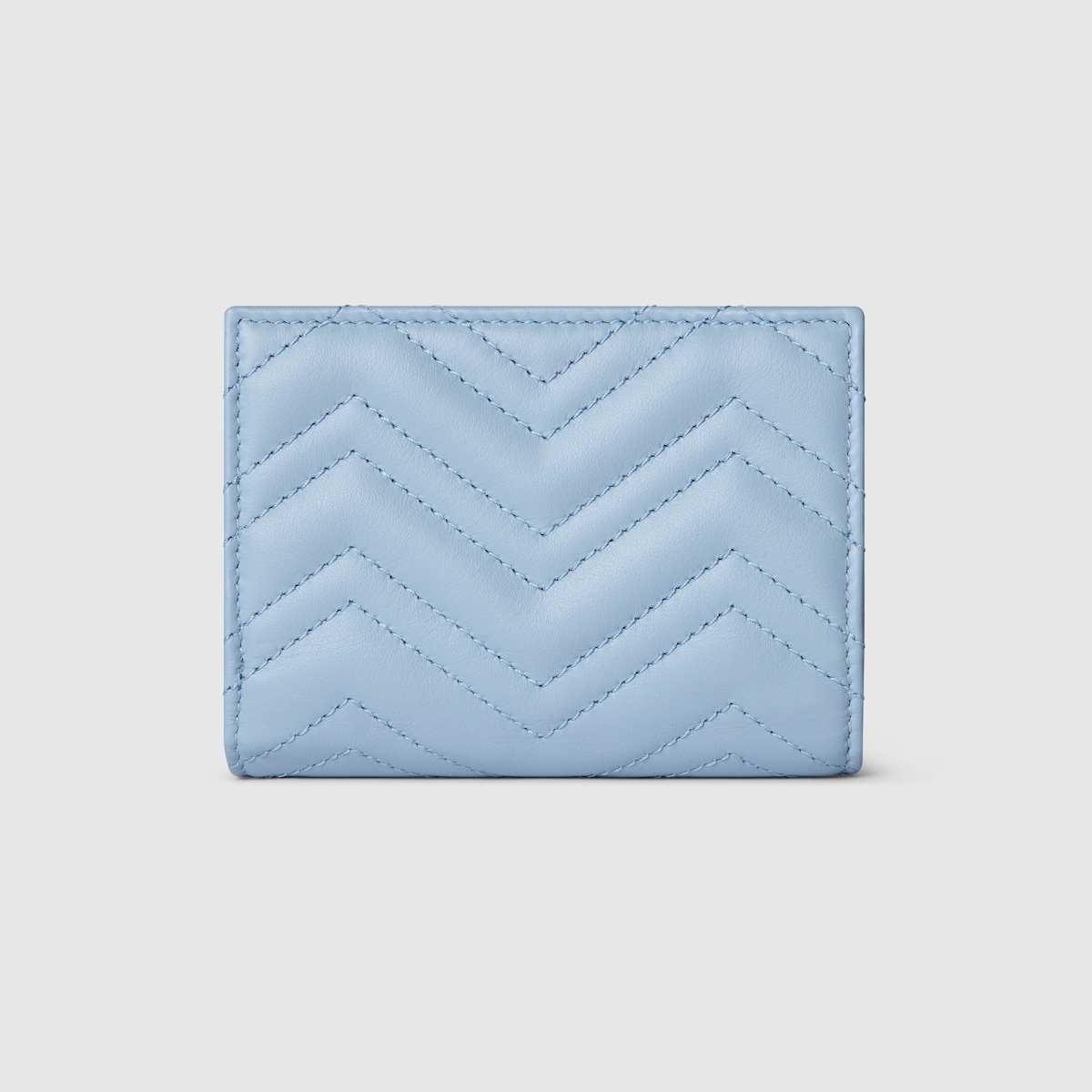 GG Marmont small wallet in light blue leather | GUCCI® US
