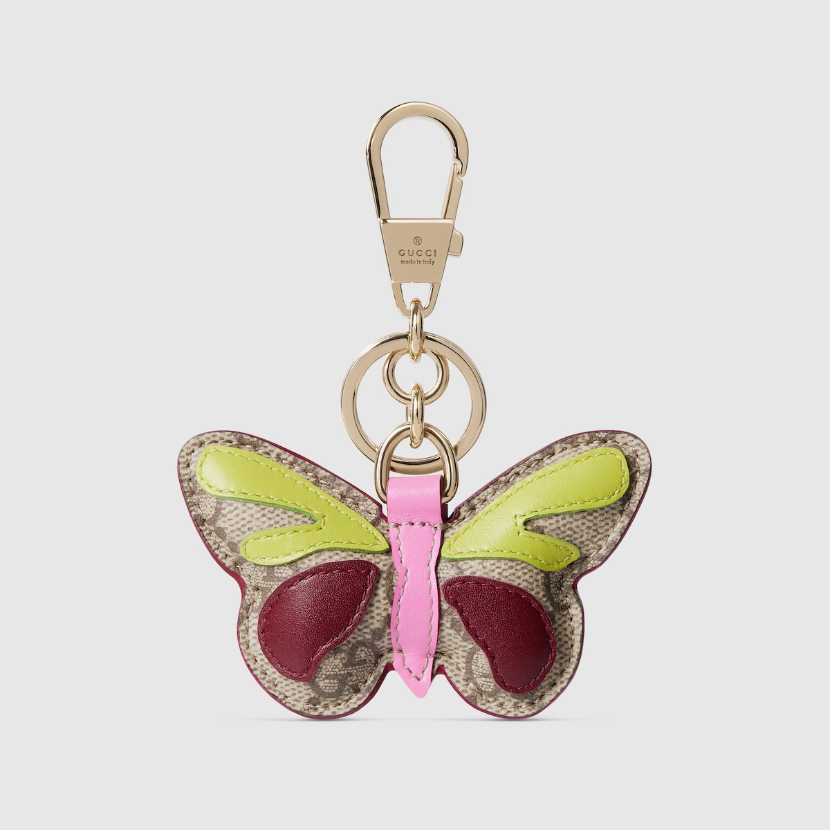 Butterfly-shaped keychain in multicolor | GUCCI® US