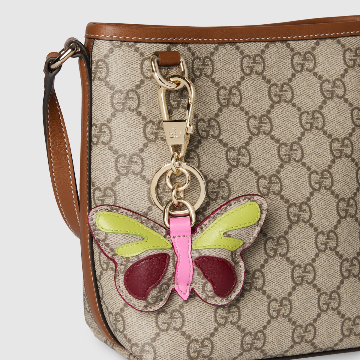 Butterfly-shaped keychain in multicolor | GUCCI® US