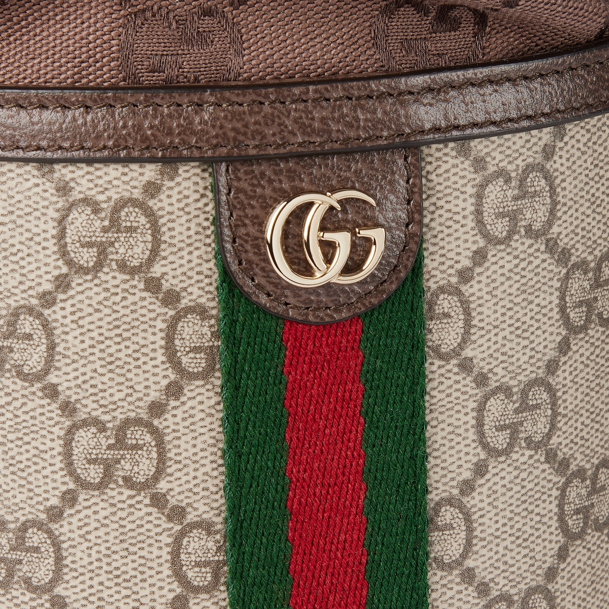 Ophidia mini bucket bag in beige and brown GG fabric | GUCCI® SI