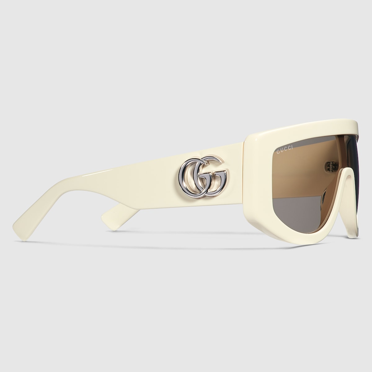 Rectangular frame sunglasses in ivory | GUCCI® US