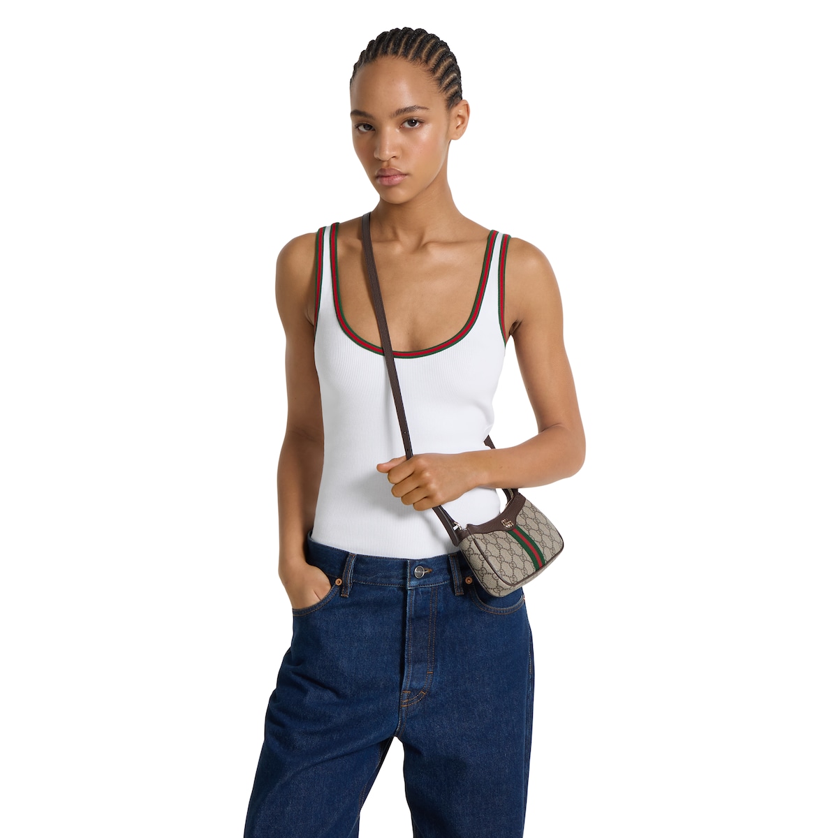 Ophidia mini shoulder bag in beige and brown GG fabric | GUCCI® Australia